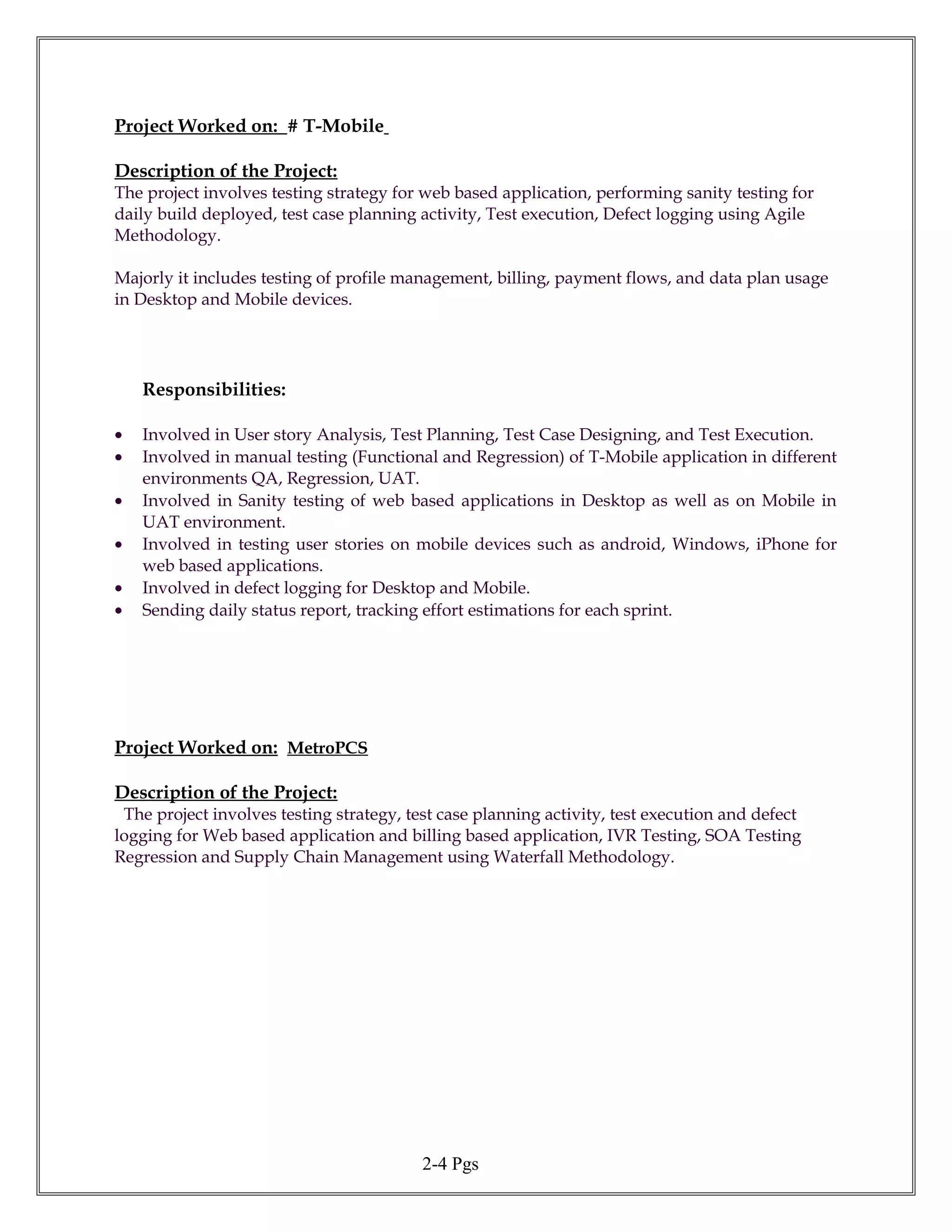 sreeja profile | PDF