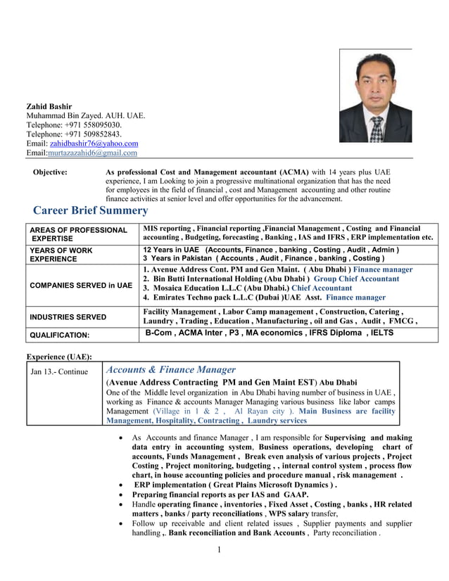 zahid cv new | PDF