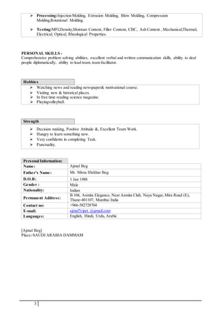 AJMAL CV, | PDF