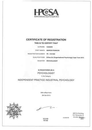 Professional Registration | PDF