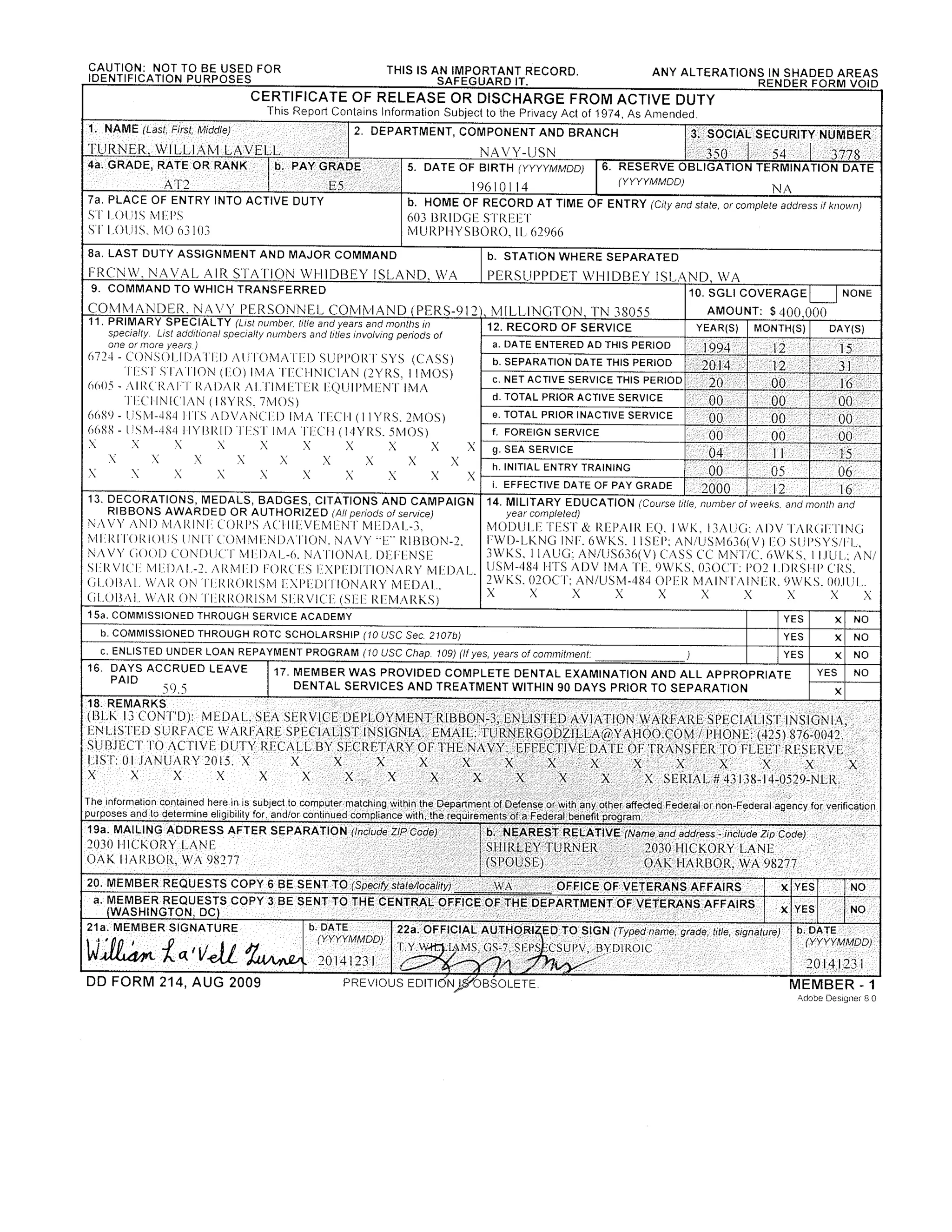 1. DD214 and Accredited University.PDF