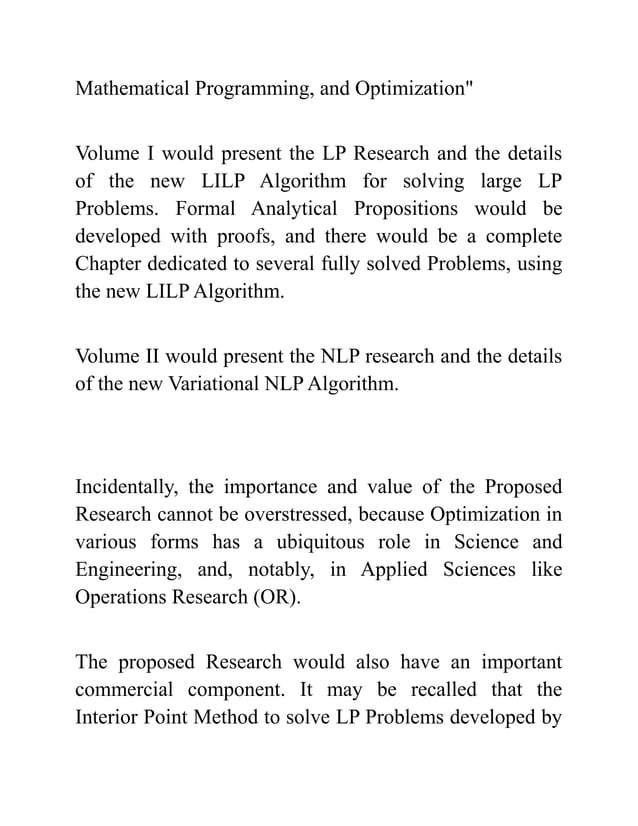 Summary of Professional Background and Research Objectives | RTF