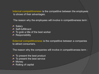 Production Employment and Competitiveness | PPTX | Business | Business ...