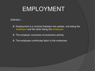 Production Employment and Competitiveness | PPTX | Business | Business ...