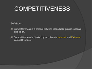 Production Employment and Competitiveness | PPTX | Business | Business ...