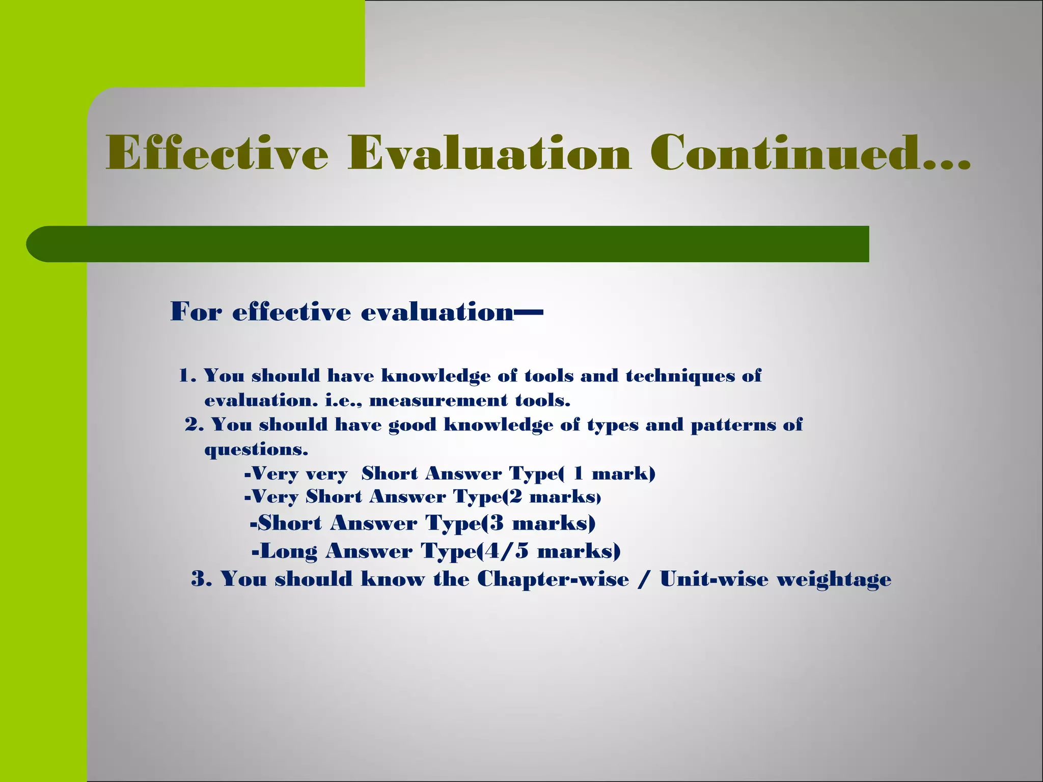 Five Point Formula for Teachers | PPT