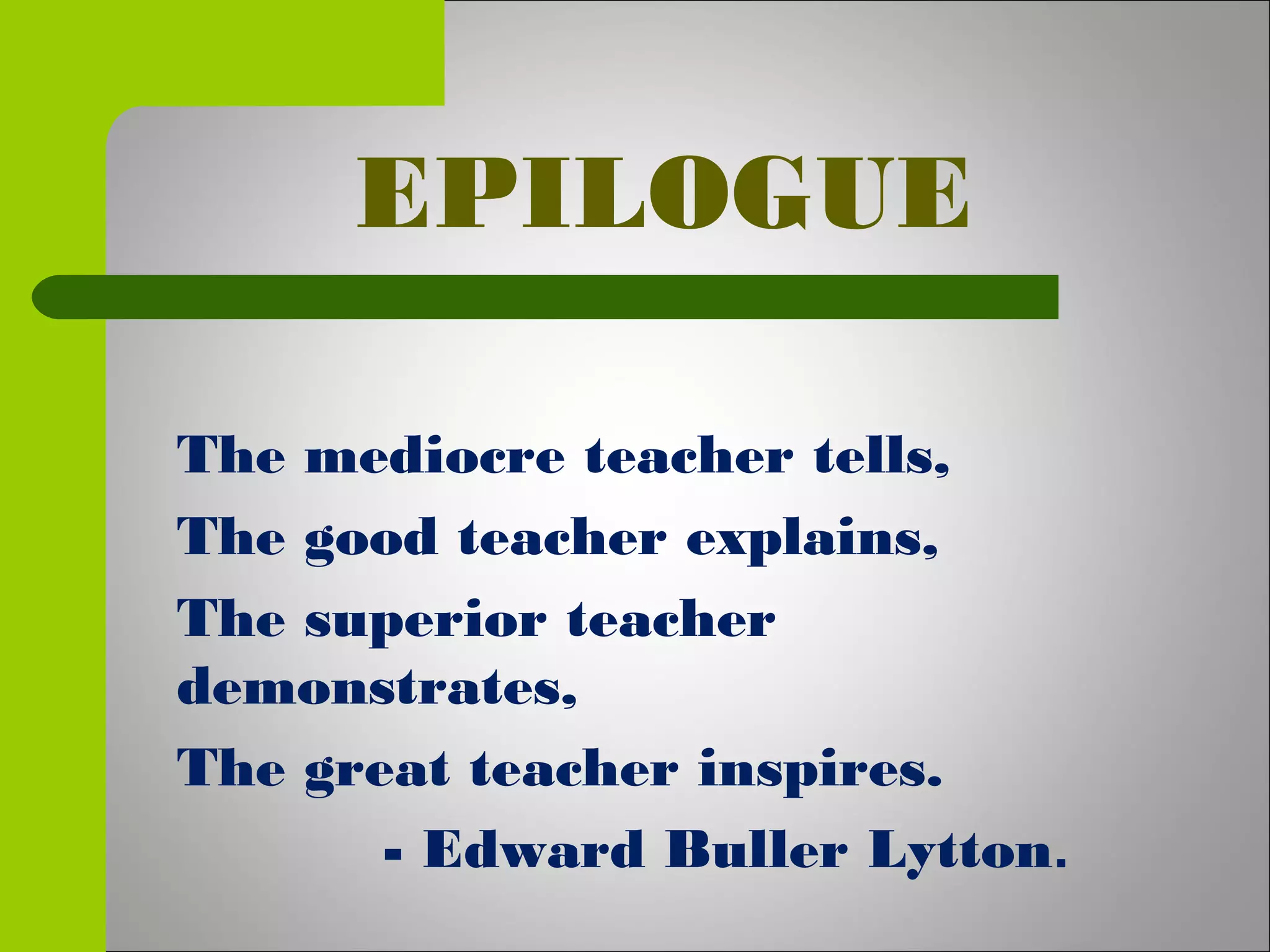 Five Point Formula for Teachers | PPT