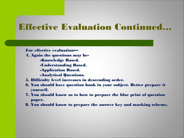 Five Point Formula for Teachers | PPT