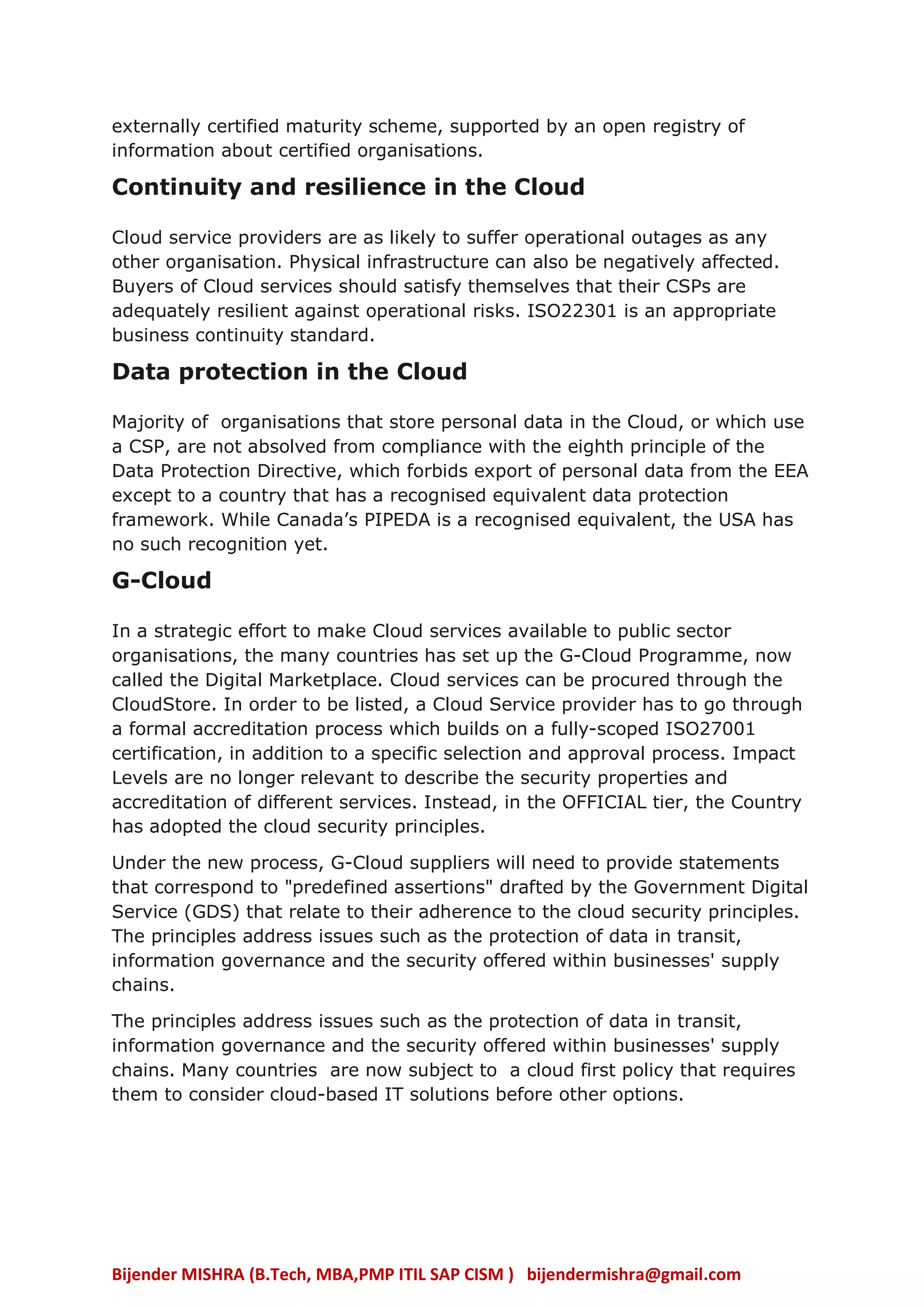 Cloud Security Governance | PDF
