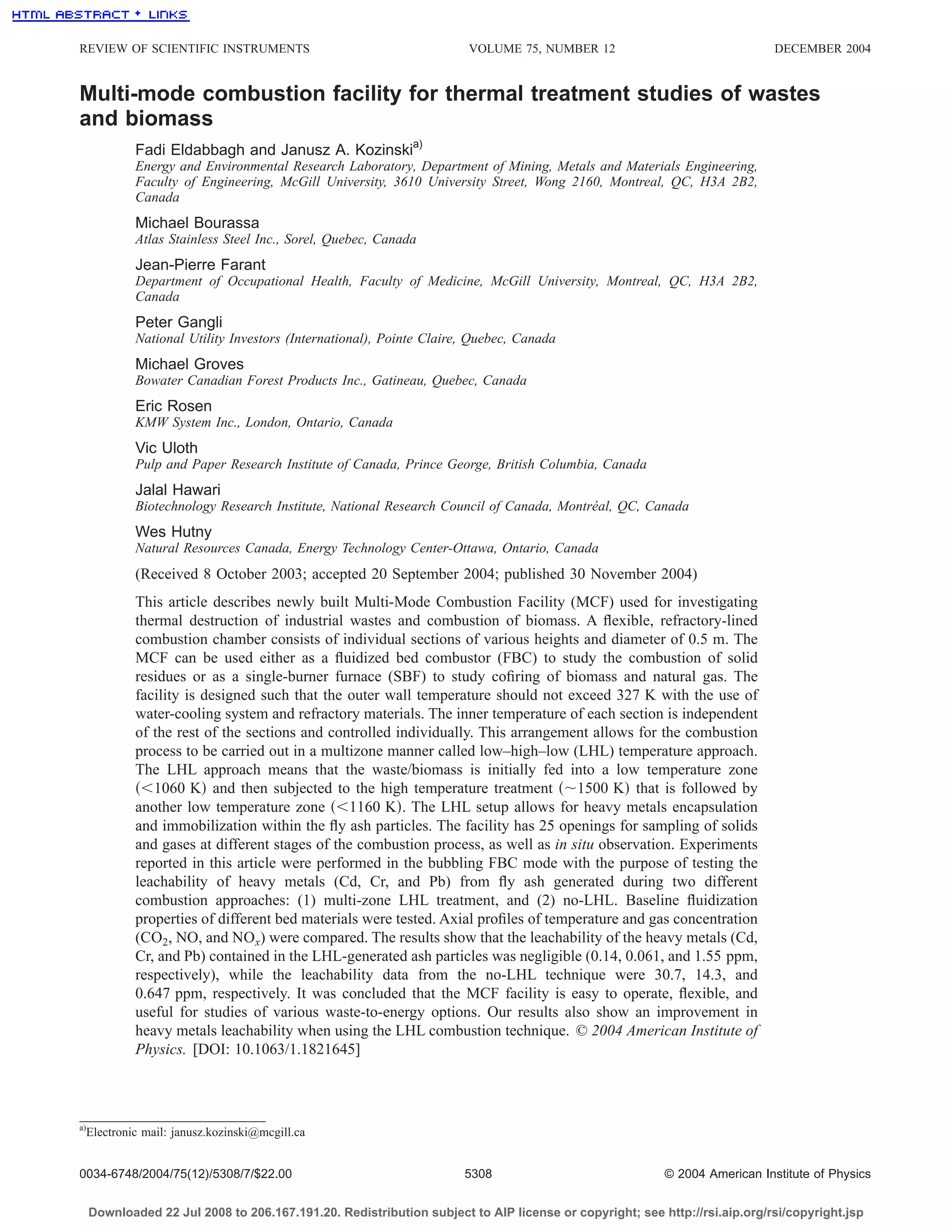 Eldabbagh 2004 ReviewSciInstrument | PDF