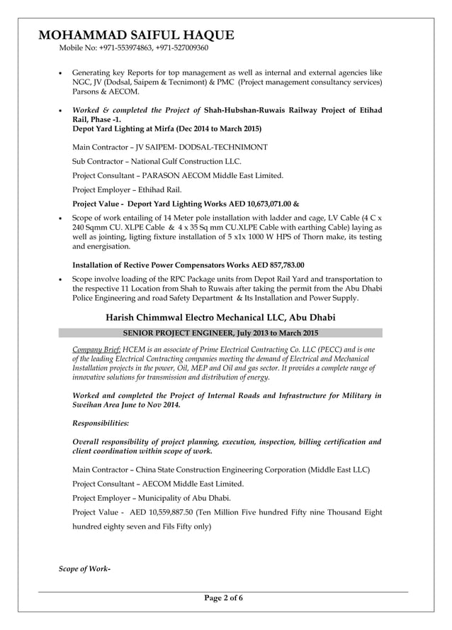 Mohammad Saiful Haque. Rev -05 | PDF