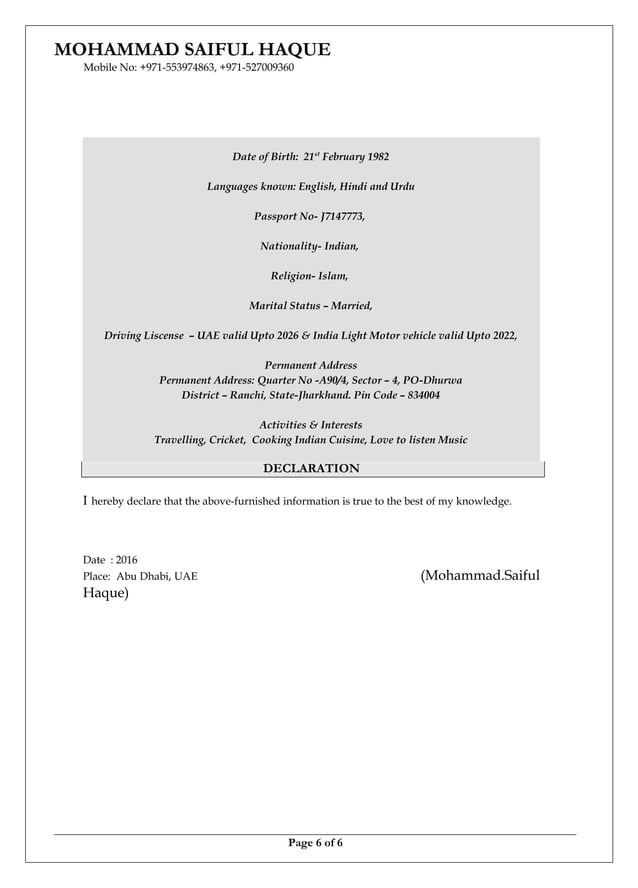 Mohammad Saiful Haque. Rev -05 | PDF