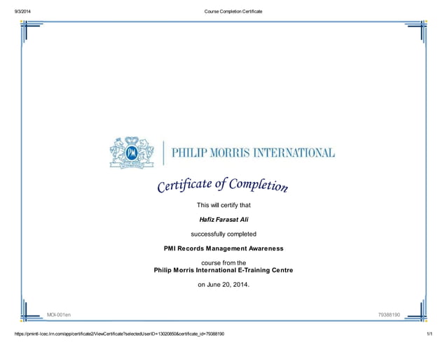 PMI Records Management Awareness | PDF