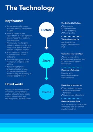 BigHand Professional Brochure | PDF