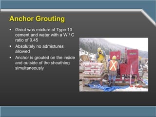 Quentin L Seven Mile Dam Anchors Presentation | PDF
