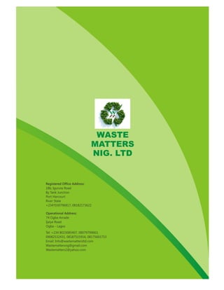 WASTE MATTERS (PROFILE) | PDF
