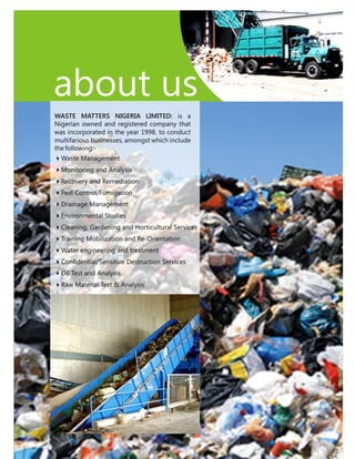 WASTE MATTERS (PROFILE) | PDF
