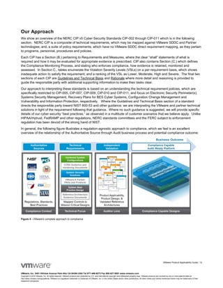 VMware Product Applicability Guide for NERC CIP v5 Final Version 1.0 | PDF
