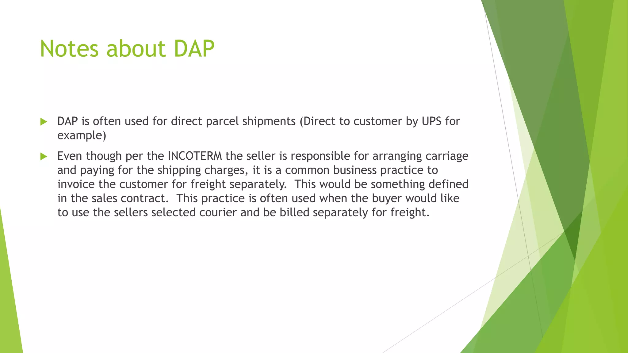 INCOTERMs 2010 | PPTX