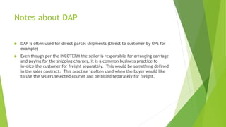 INCOTERMs 2010 | PPTX
