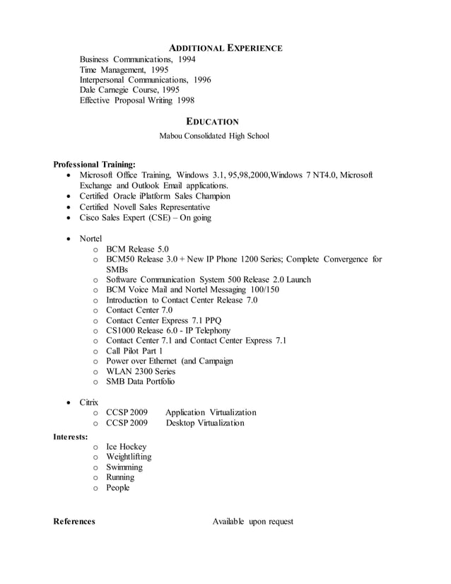 Glen Resume - | DOCX