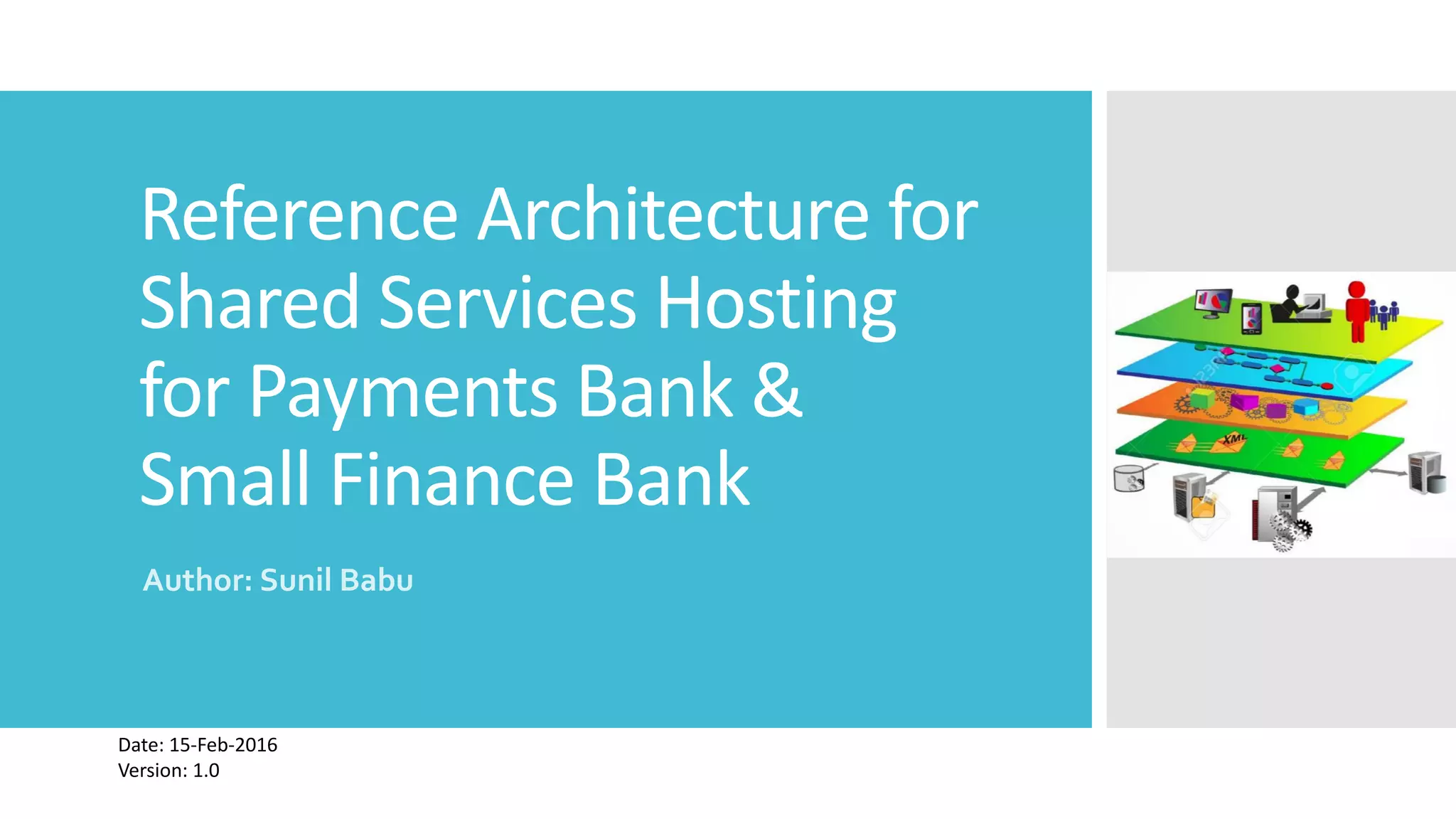 Reference Architecture for Shared Services Hosting_SunilBabu_V2.0 | PPT