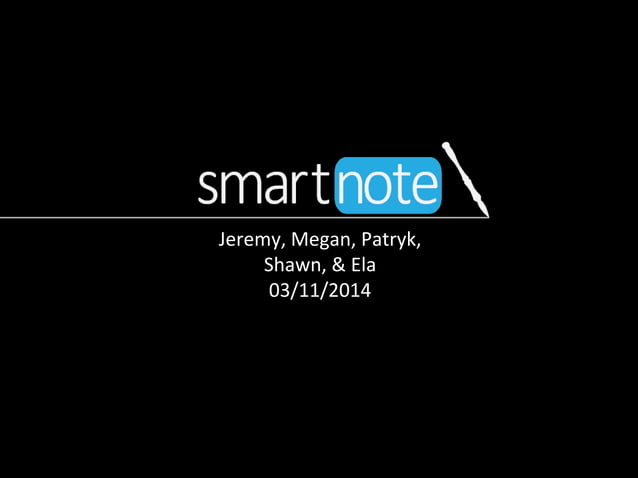 SmartNote Presentation | PPTX