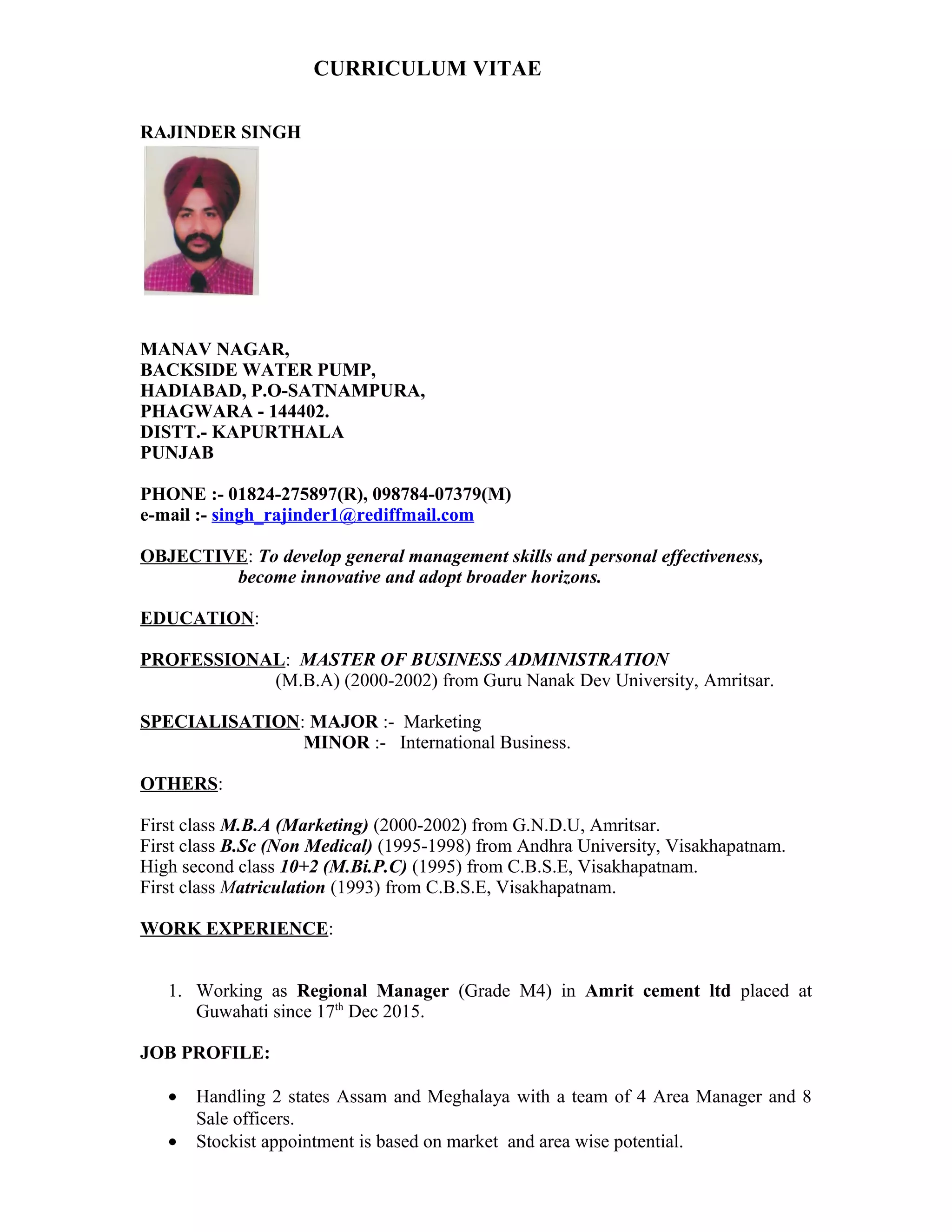 Resume | DOC | Sales | Business