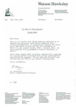 Recommendation Letters- MWH | PDF