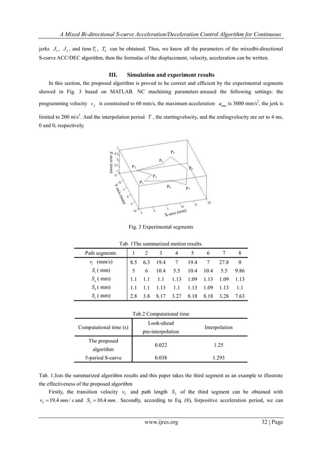 A Mixed Bi Directional S Curve Accelerationdeceleration Control Algorithm For Continuous