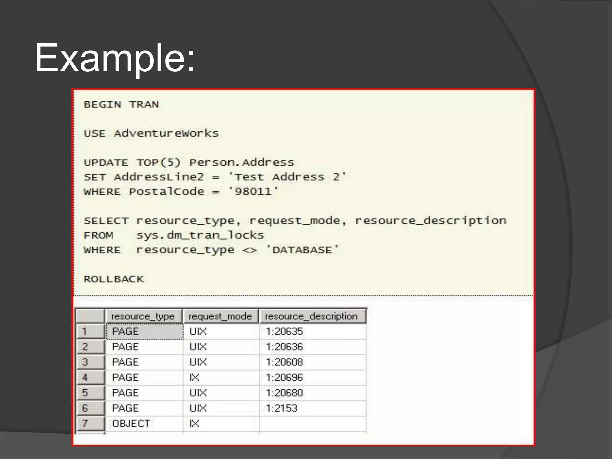 Locking in SQL Server | PPSX