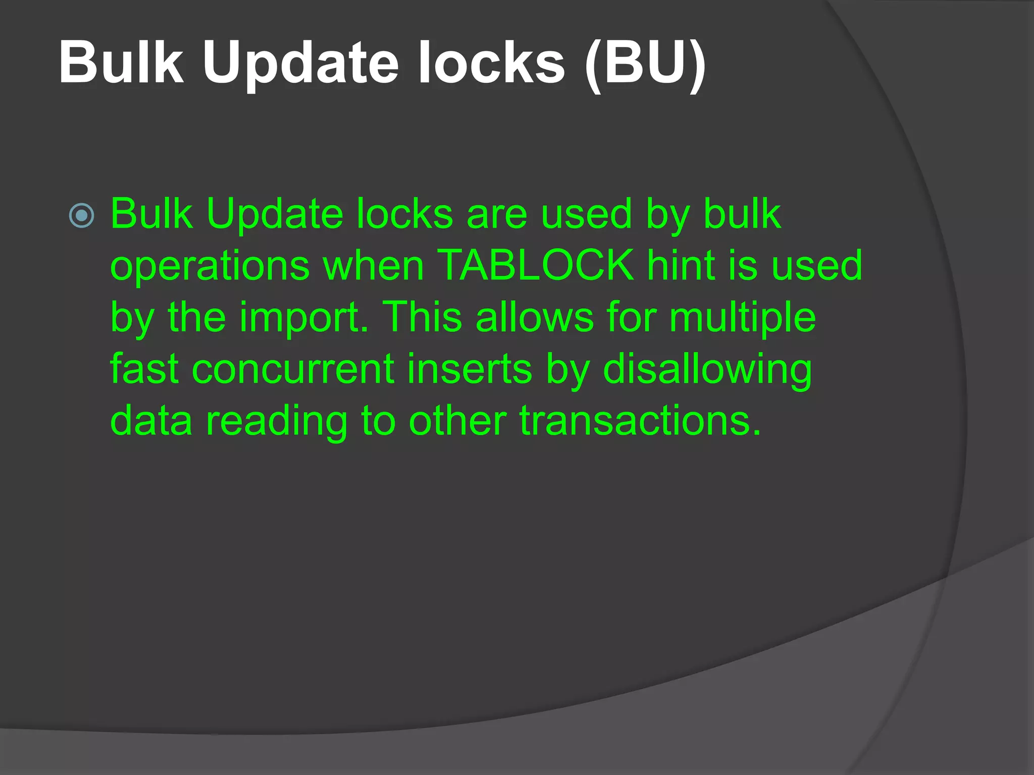 Locking in SQL Server | PPSX