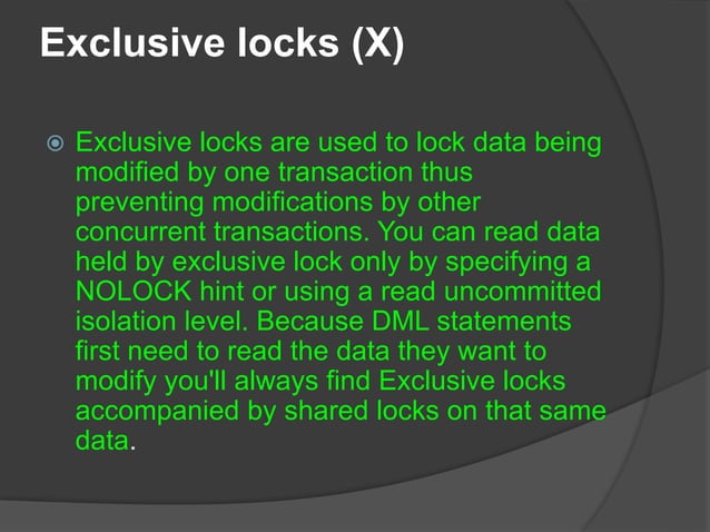 Locking in SQL Server | PPSX