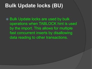 Locking in SQL Server | PPSX