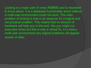 Locking in SQL Server | PPSX