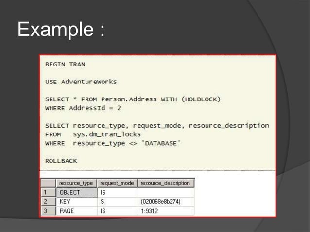Locking in SQL Server | PPSX