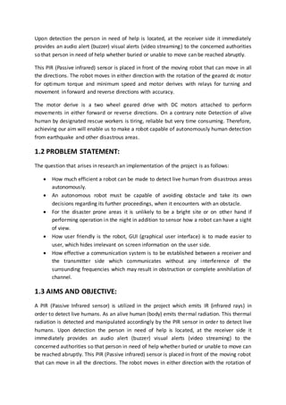 human detection robot | PDF