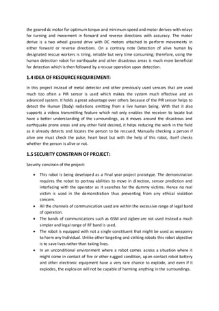 human detection robot | PDF