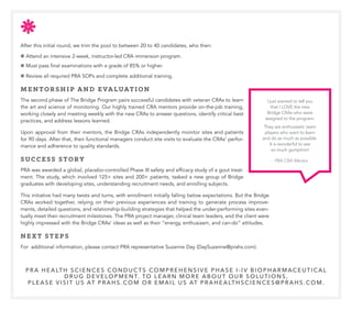 PRA Bridge Program | PDF | Healthcare Industry | Industries