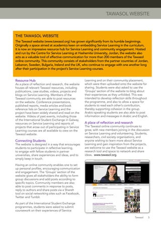 Tawasol Final Project Brochure 2014 | PDF