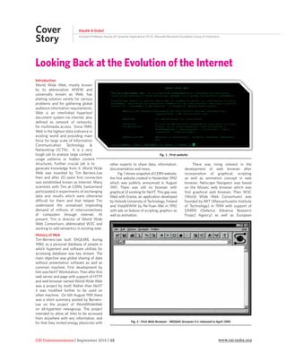 CoverStory_Evolution_of_Internet_sept14 | PDF | Email | Internet