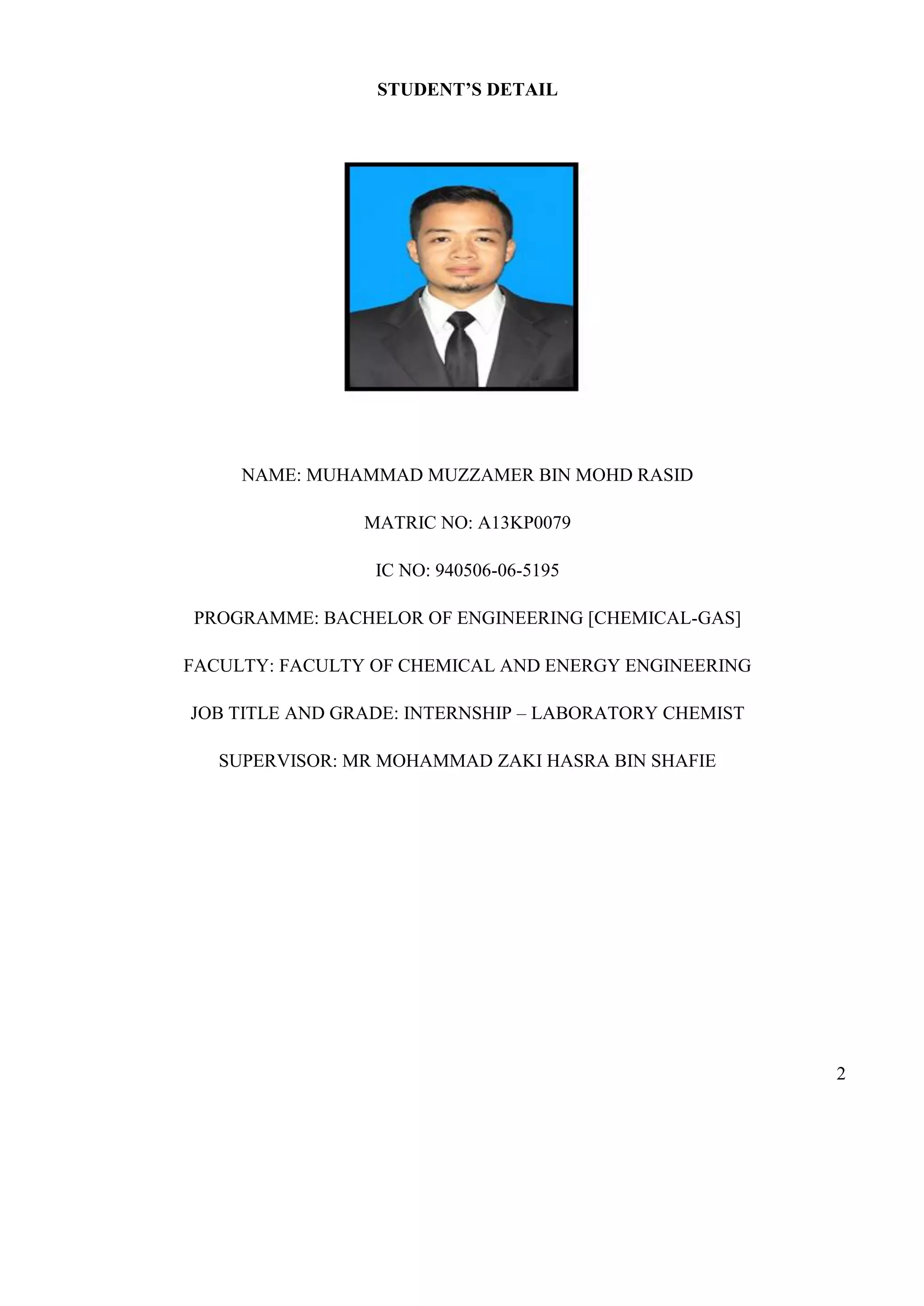 INDUSTRIAL TRAINING REPORT | PDF