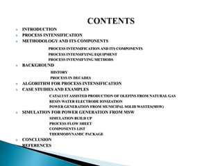 Process Intensification | PPTX