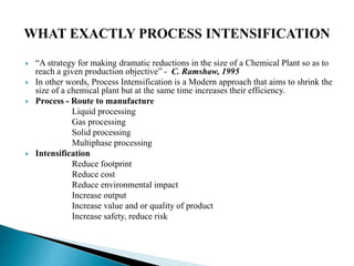 Process Intensification | PPTX
