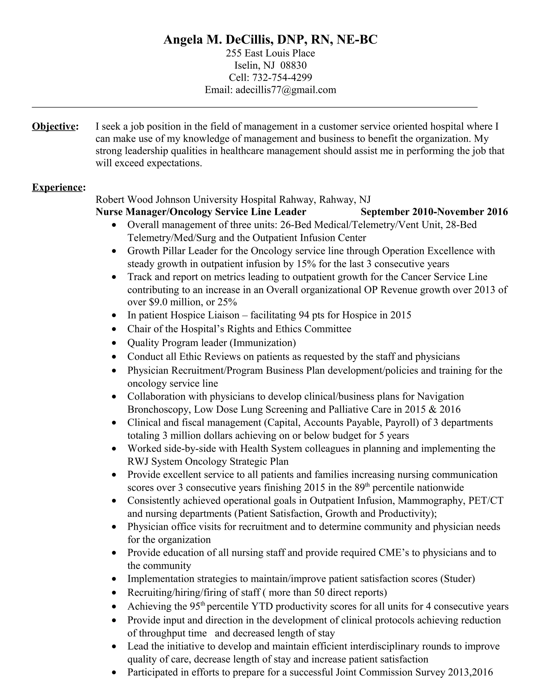 angelaresume7-2016 | PDF