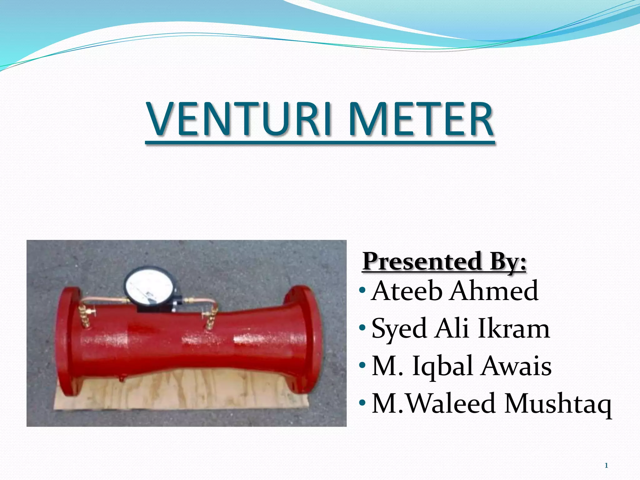 venturi_meter ppt(2) | PPTX