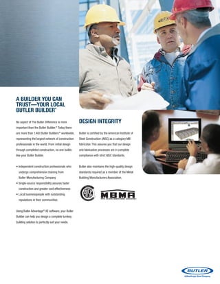 Butler Building Systems New Brochure Leed | PDF