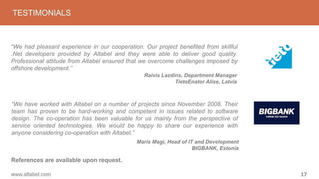 Altabel Group Presentation (1) | PPT