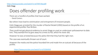 E3a1 offender profiling | PPTX | Crime & Harmful Acts to Individuals, Society & Human Right ...