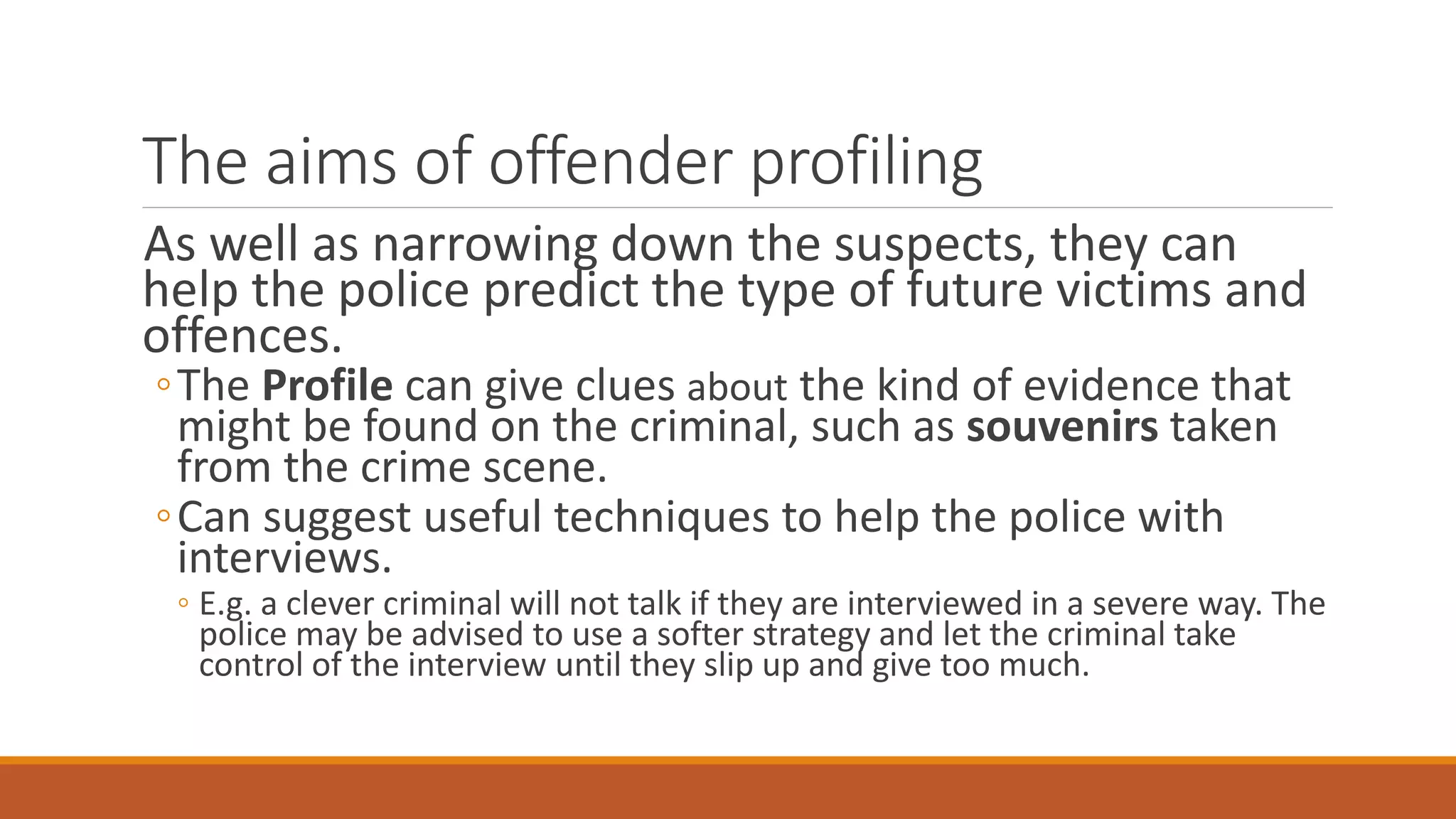 E3a1 offender profiling | PPT